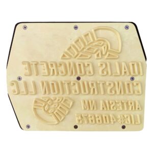 Custom City / Contractor Concrete Stamps (DPW Standard)